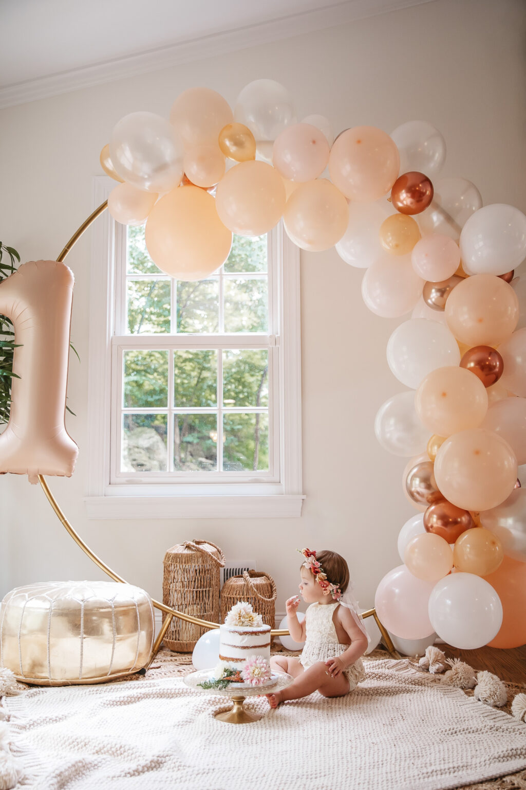 Sienna is One - Isn't She ONEderful Boho First Birthday Cake Smash ...